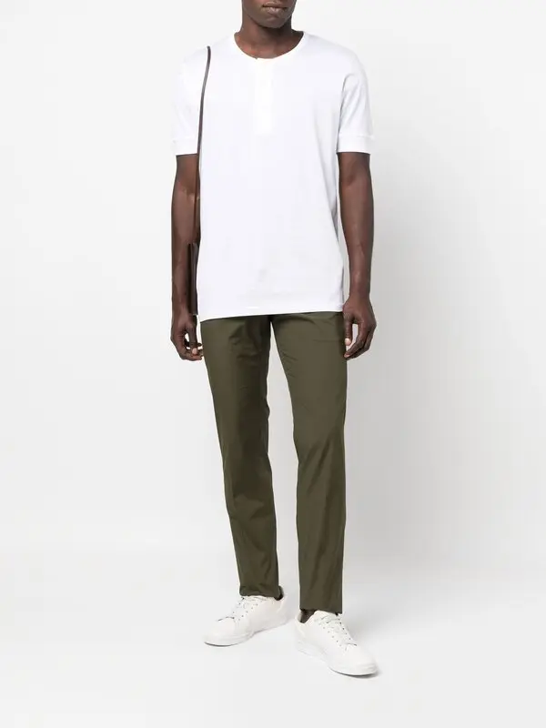 PT TORINO Straight-leg Tailored Trousers - Green