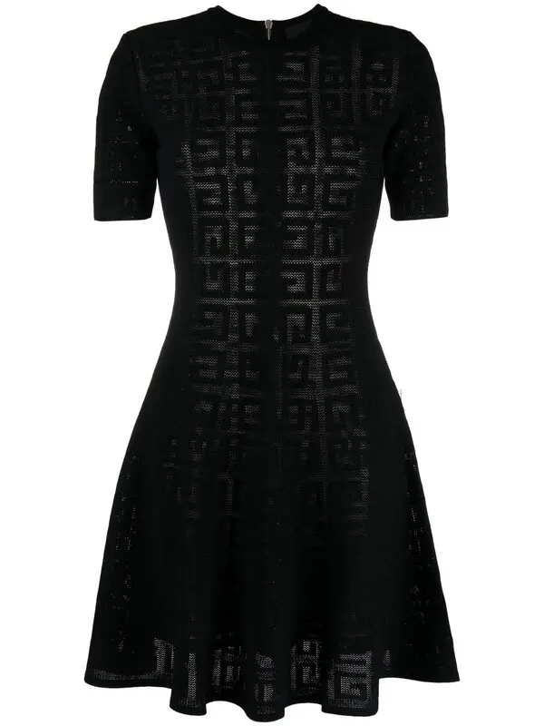 Givenchy 4g Jacquard A-line Dress