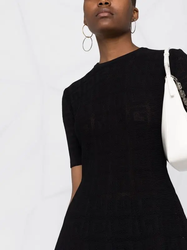 Givenchy 4g Jacquard A-line Dress