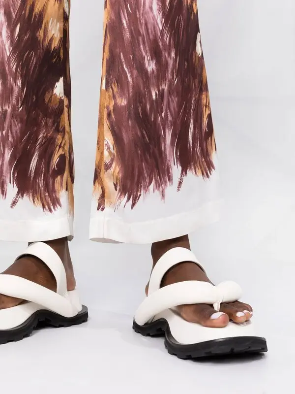 Marni Graphic-print Flared Trousers