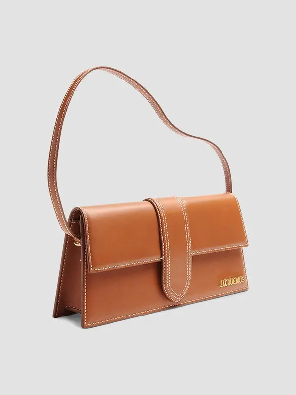 Jacquemus Le Bambino Long Leather Top Handle Bag