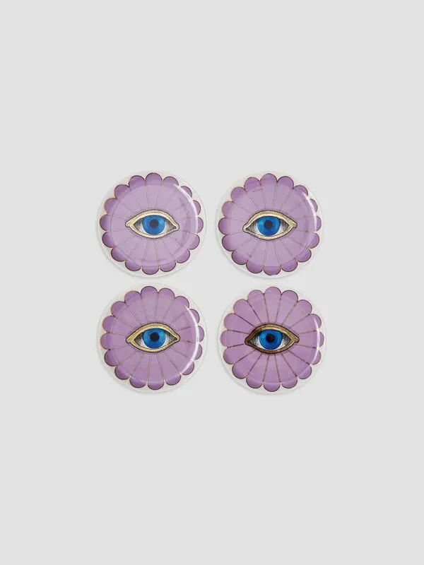 Jonathan Adler Fleur 4-piece Coasters Set - Multi