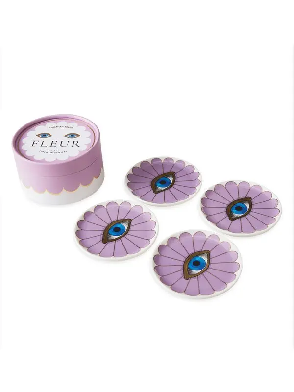 Jonathan Adler Fleur 4-piece Coasters Set - Multi