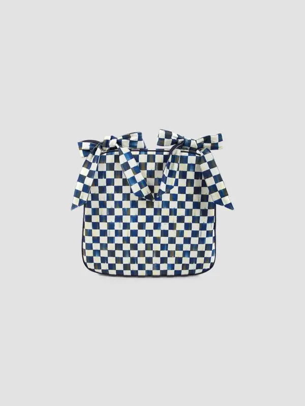 MACKENZIE-CHILDS Royal Check Chair Cushion - Neutral