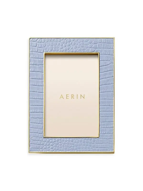 Aerin Classic Croc Leather Frame
