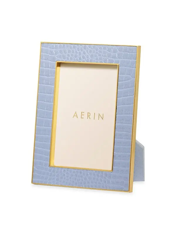 Aerin Classic Croc Leather Frame