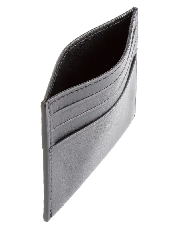 ROYCE NEW YORK Rfid-blocking Leather Cardholder - Black
