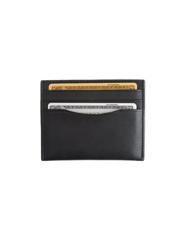 ROYCE NEW YORK Rfid-blocking Leather Cardholder - Black
