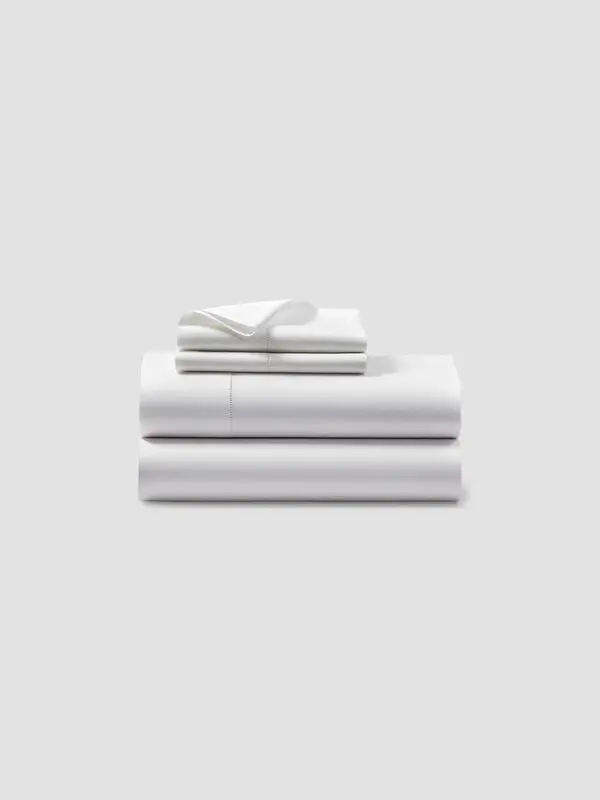 Ralph Lauren Organic Sateen 624-thread Count Sheet & Pillowcase Collection - White