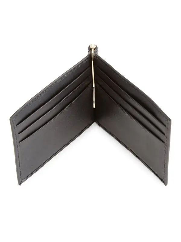 ROYCE NEW YORK Rfid-blocking Leather Money Clip Wallet - Black
