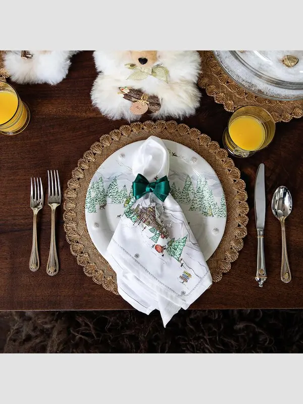 JULISKA Tuxedo Napkin Ring - Evergreen