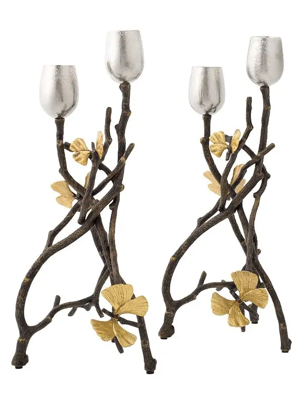 Michael Aram Butterfly Ginkgo Candle Holders