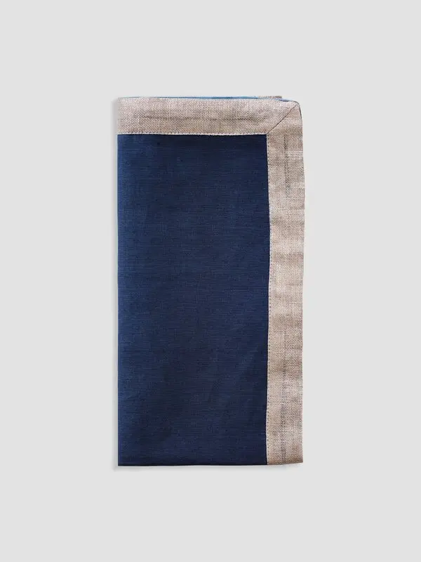 KIM SEYBERT Dip-dye Napkin - Blue