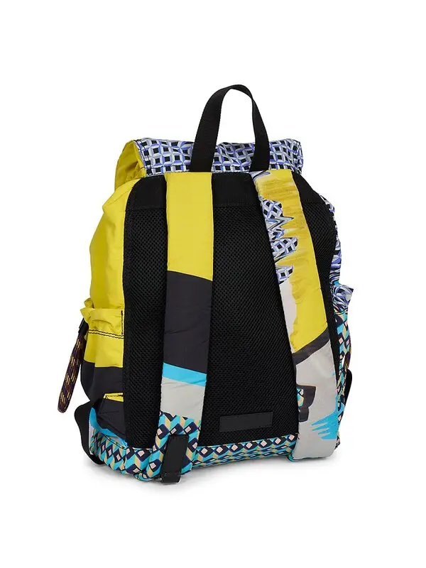 Dries Van Noten Abstract Print Canvas Backpack