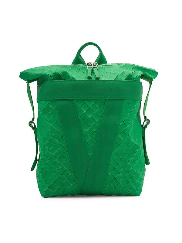 Bottega Veneta Intrecciato Zipped Backpack