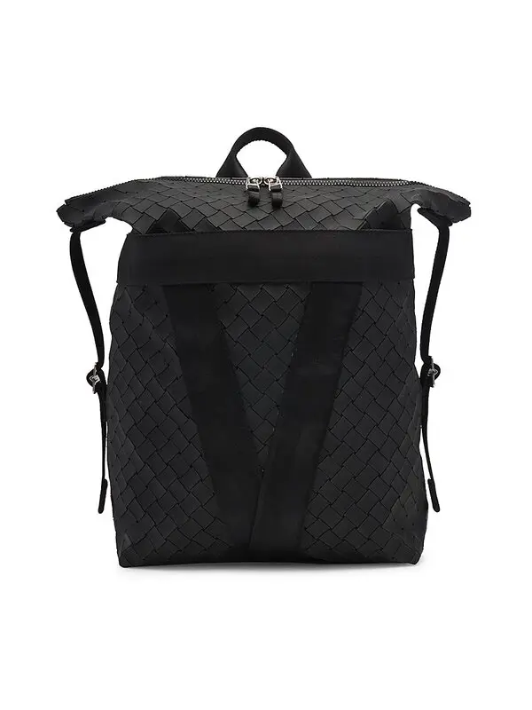 Bottega Veneta Intrecciato Zipped Backpack