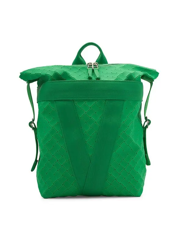 Bottega Veneta Intrecciato Zipped Backpack