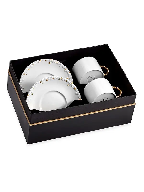 L'Objet Haas Mojave Tea Cup & Saucer, Set Of 2