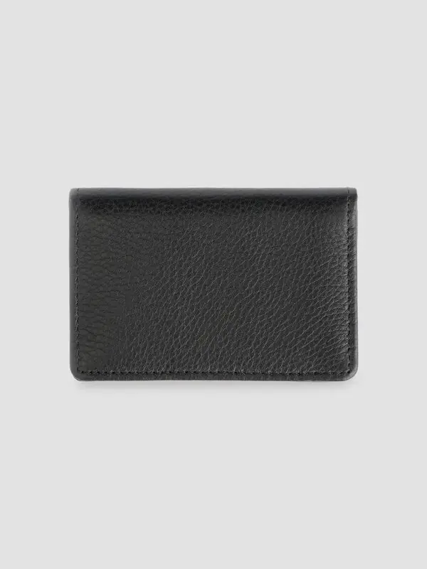 ROYCE NEW YORK Leather Business Card Holder - Black