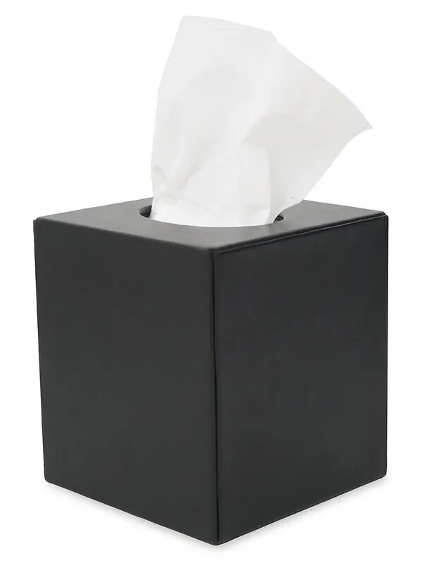 ROYCE NEW YORK Leather Tissue Box Cover
