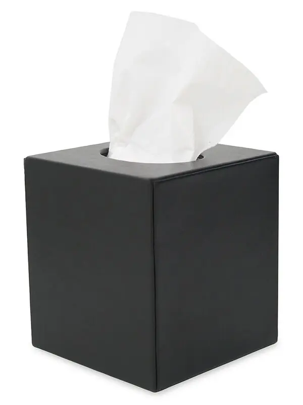 ROYCE NEW YORK Leather Tissue Box Cover