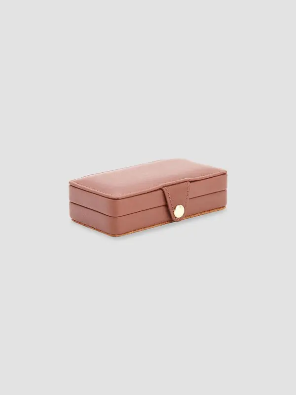 ROYCE NEW YORK Leather Manicure Grooming Kit - Tan
