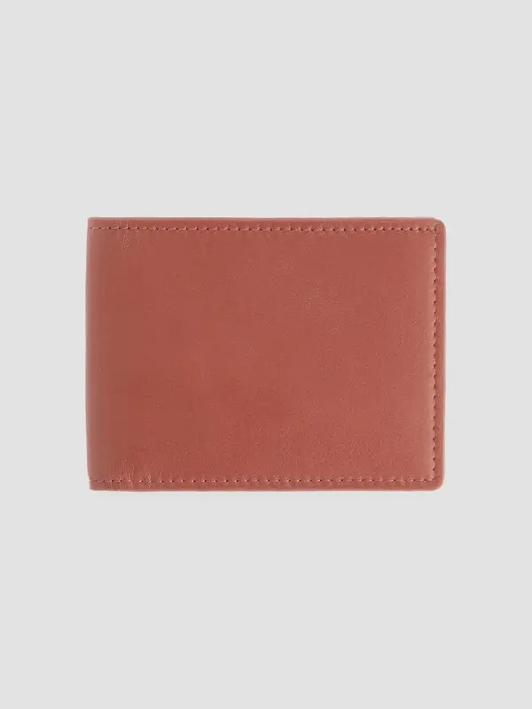 ROYCE NEW YORK Rfid-blocking Slim Bi-fold Leather Wallet - Tan