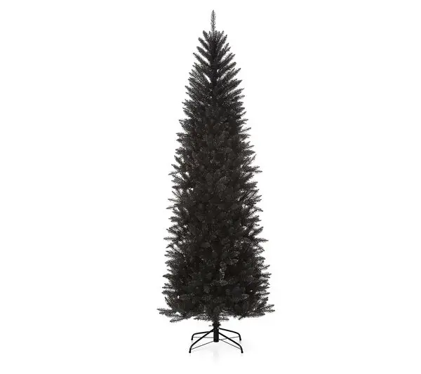 GLITZHOME 7.5' Decorative Indoor Faux Tinsel Ch Istmas Tree - One-color