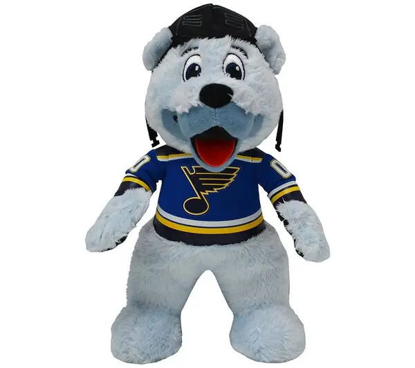 BLEACHER CREATURES Nhl Blues Louie The Bear Mas Cot 10' Plush - One-color