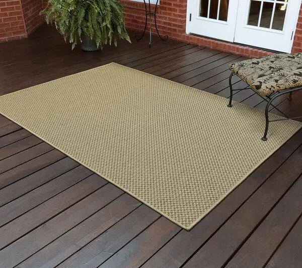 VERANDA LIVING 5'x7' Solid Sisalind/outdoor Rug