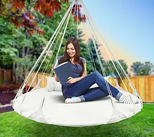 SORBUS Double Hammock Hanging Swing Nest Whit