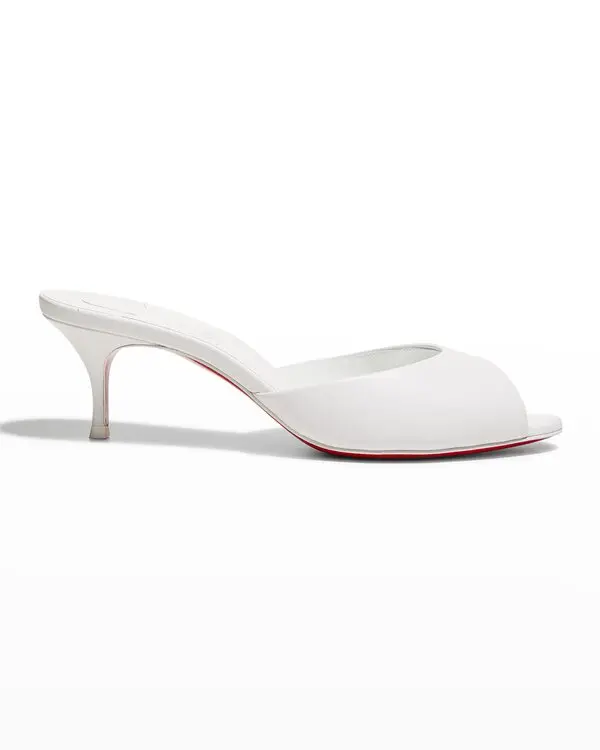 Christian Louboutin Me Dolly Mule Sandals White Editorialist