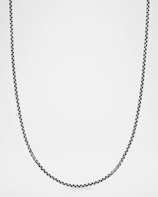 David Yurman 1.7mm Box Chain Necklace - Silver