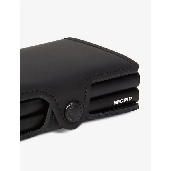 SECRID Twinwallet Leather And Metal Cardholder - Black