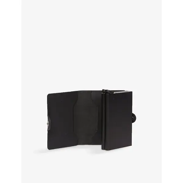 SECRID Twinwallet Leather And Metal Cardholder - Black