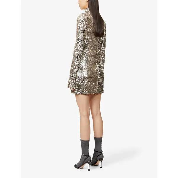 sportmax sequin dress MAX MARA SPORTMAX Abito corto con paillettes NERO