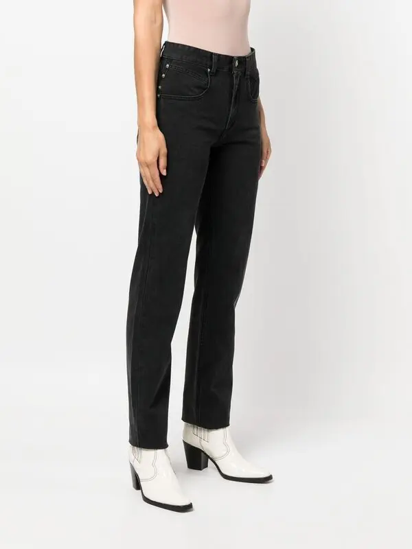 MARANT ETOILE Vendelia Straight-leg Jeans - Black