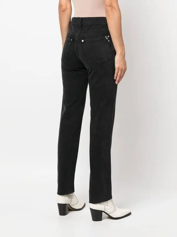 MARANT ETOILE Vendelia Straight-leg Jeans - Black