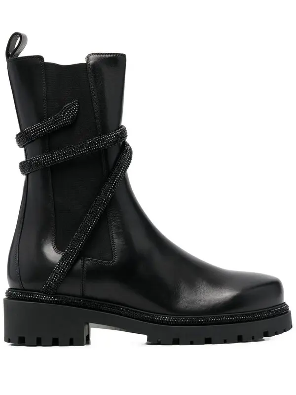 Rene Caovilla Leather Boots