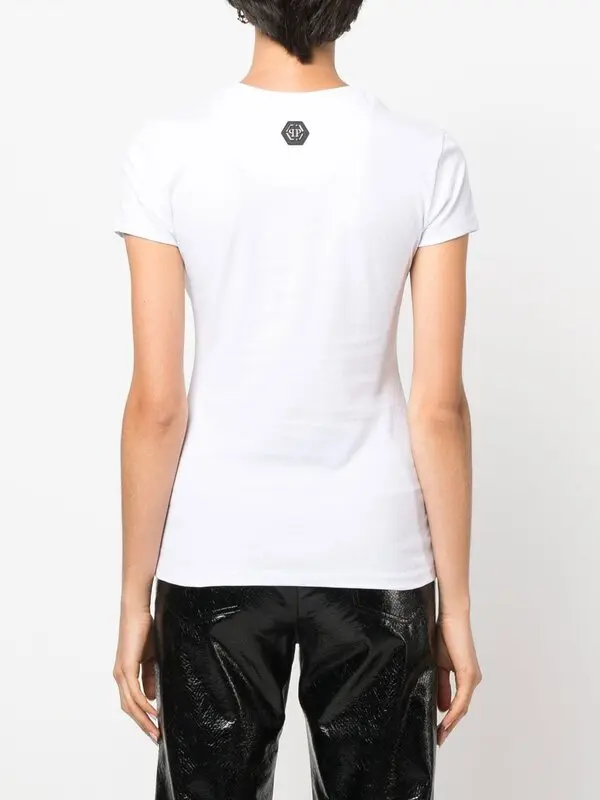 Philipp Plein Skull-print Cotton T-shirt - White