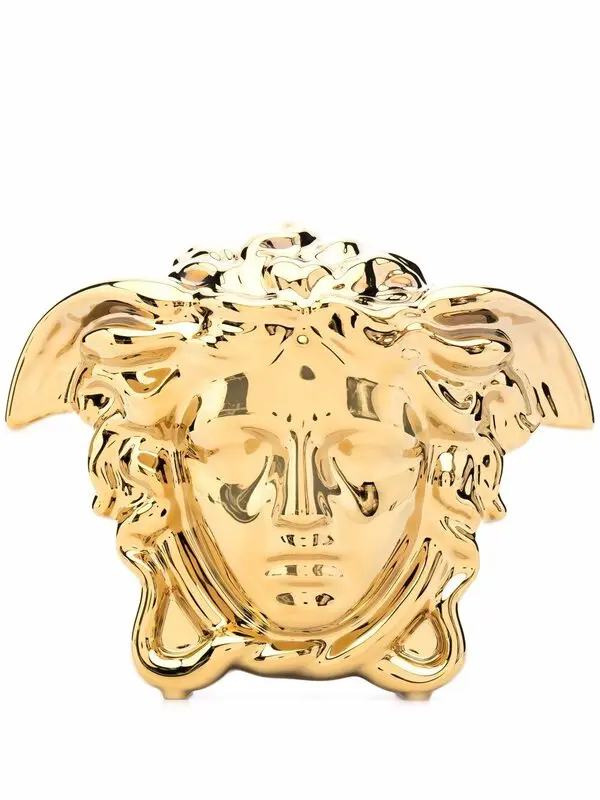Versace Medusa 21cm Porcelain Vase - Gold