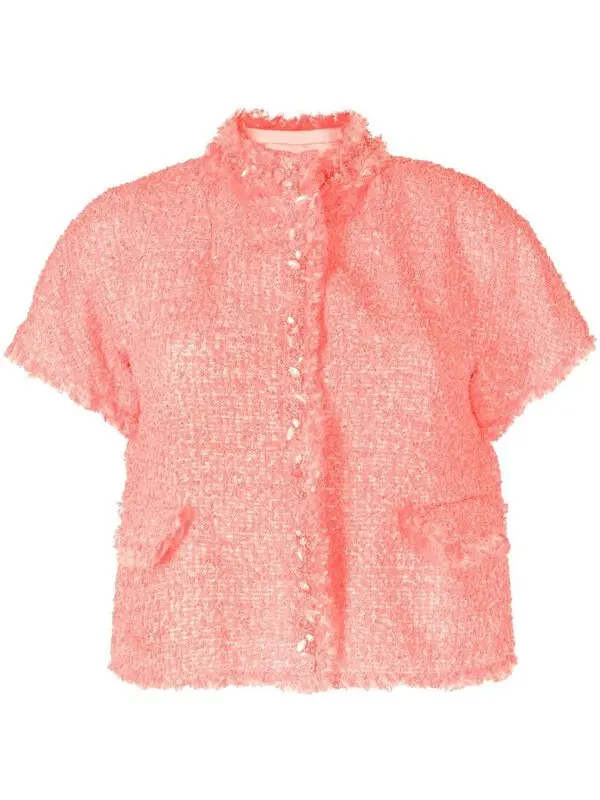 Shiatzy Chen Bead-embellished Tweed Jacket