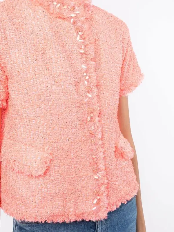 Shiatzy Chen Bead-embellished Tweed Jacket