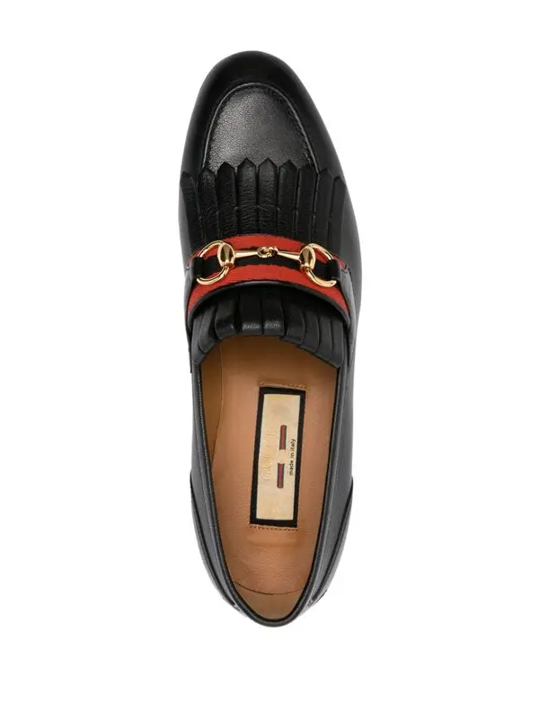 Gucci Palm Springs Horsebit Leather Loafers - Black  display picture 1