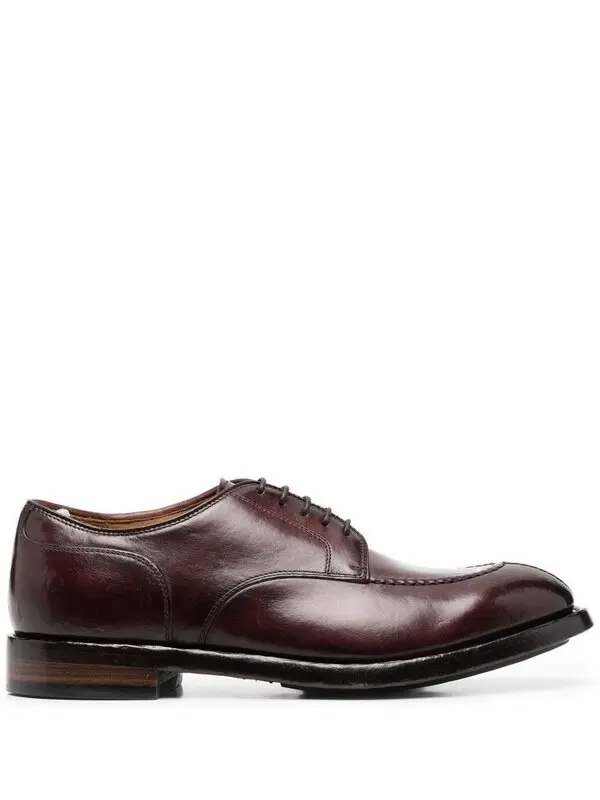 Officine Creative Lace-up Leather Derby Shoes - Red