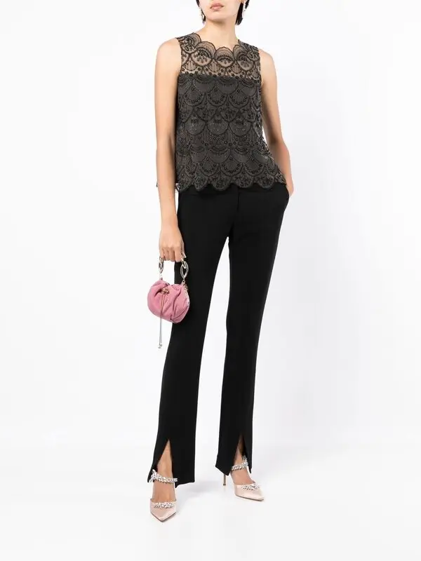 Shiatzy Chen Lace-overlay Sleeveless Blouse