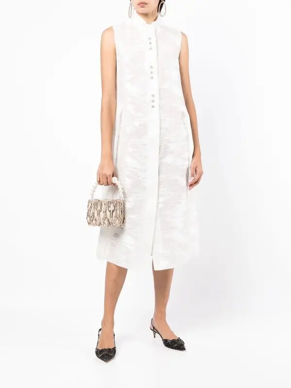 Shiatzy Chen Crystal-embellished Button-detail Blouse