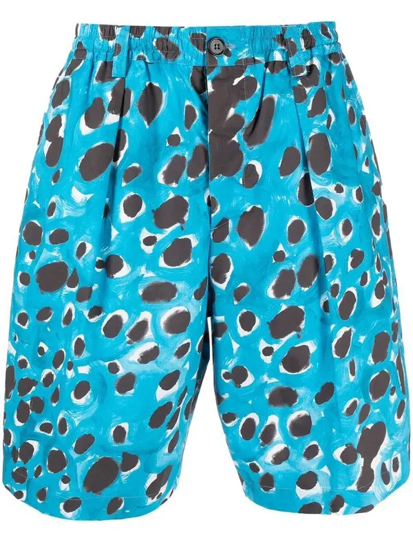 Marni All-over Leopard-print Shorts