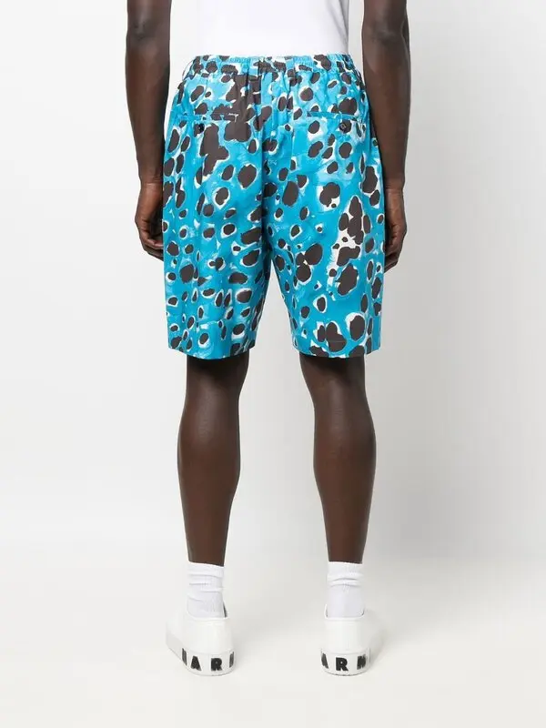 Marni All-over Leopard-print Shorts