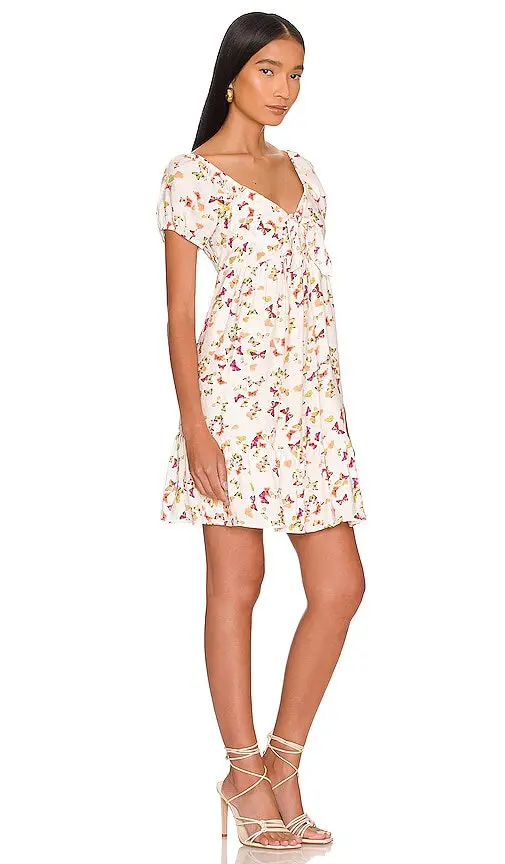 bandage dress white Norva 3D Rose Off-Shoulder Bandage Dress